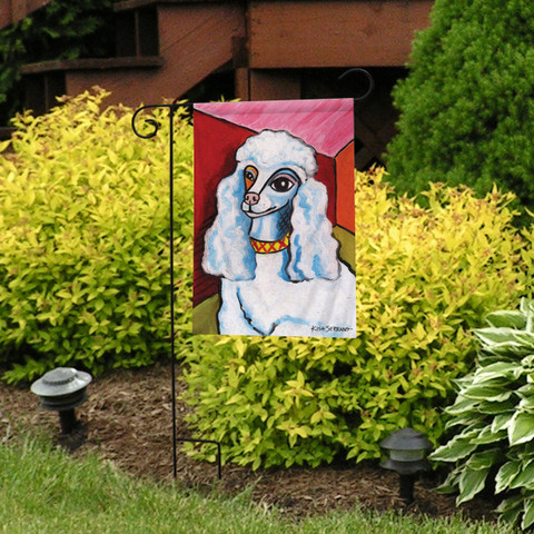 Pawcasso Poodle Garden Flag - Briarwood Lane