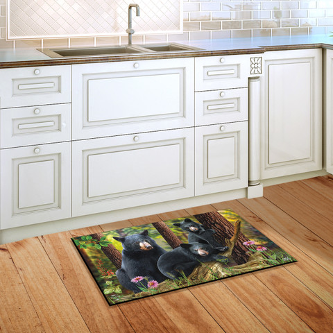 Black Bear Family Nature Doormat - Briarwood Lane