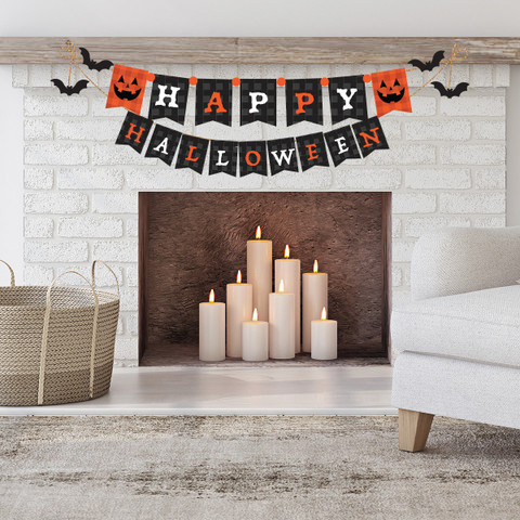 Halloween Burlap String Banner - Briarwood Lane