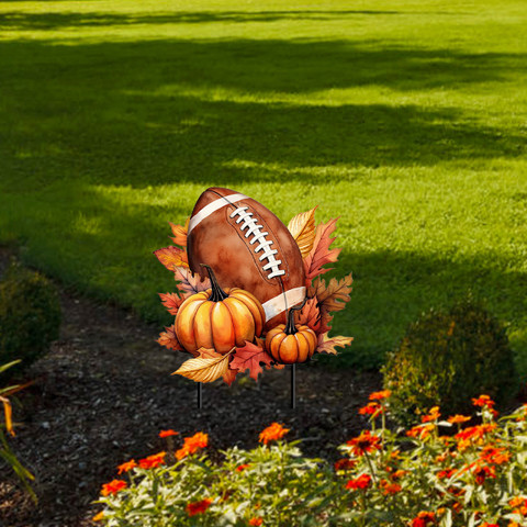 Football and Fall Metal Art - Briarwood Lane