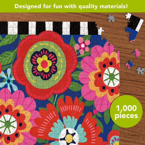 Bright Blooms 1000 Piece Jigsaw Puzzle - Briarwood Lane