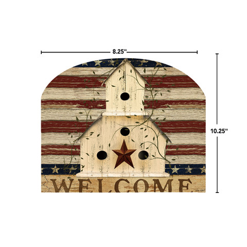 Americana Welcome Acrylic Art Sign - Briarwood Lane