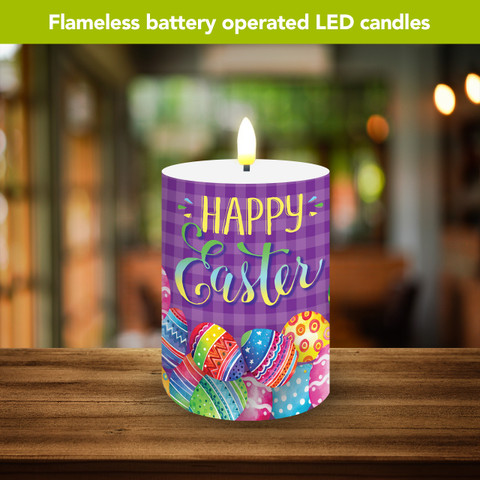 Painted Easter Eggs Flameless Candle - Briarwood Lane