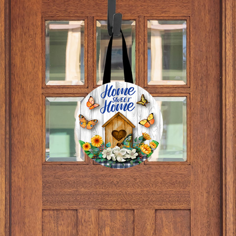 Country Home Sweet Home Wood Door Hanger - Briarwood Lane