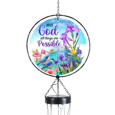 With God Illuminated Wind Chime - Briarwood Lane