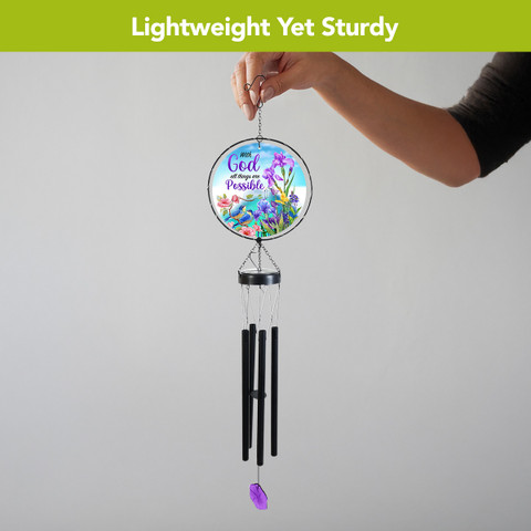 With God Illuminated Wind Chime - Briarwood Lane