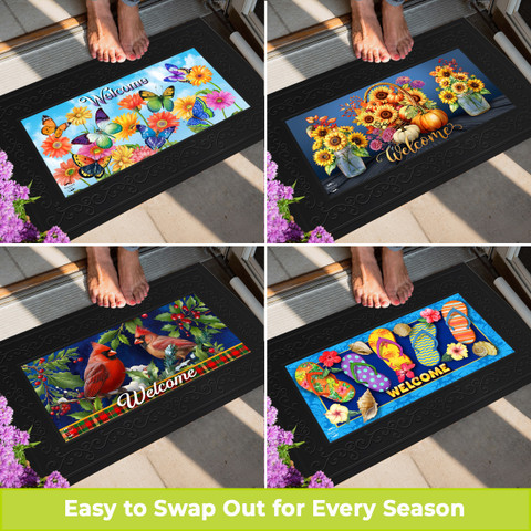Seasonal Mini Mat Bundle F - Set of 4 Mini Mats + Tray Bundle (5-pack ...