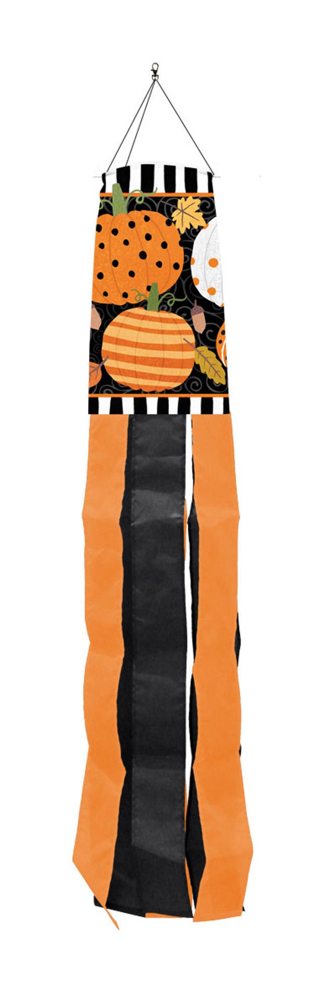 Fall Celebration Pumpkins Windsock Wind Twister - Briarwood Lane