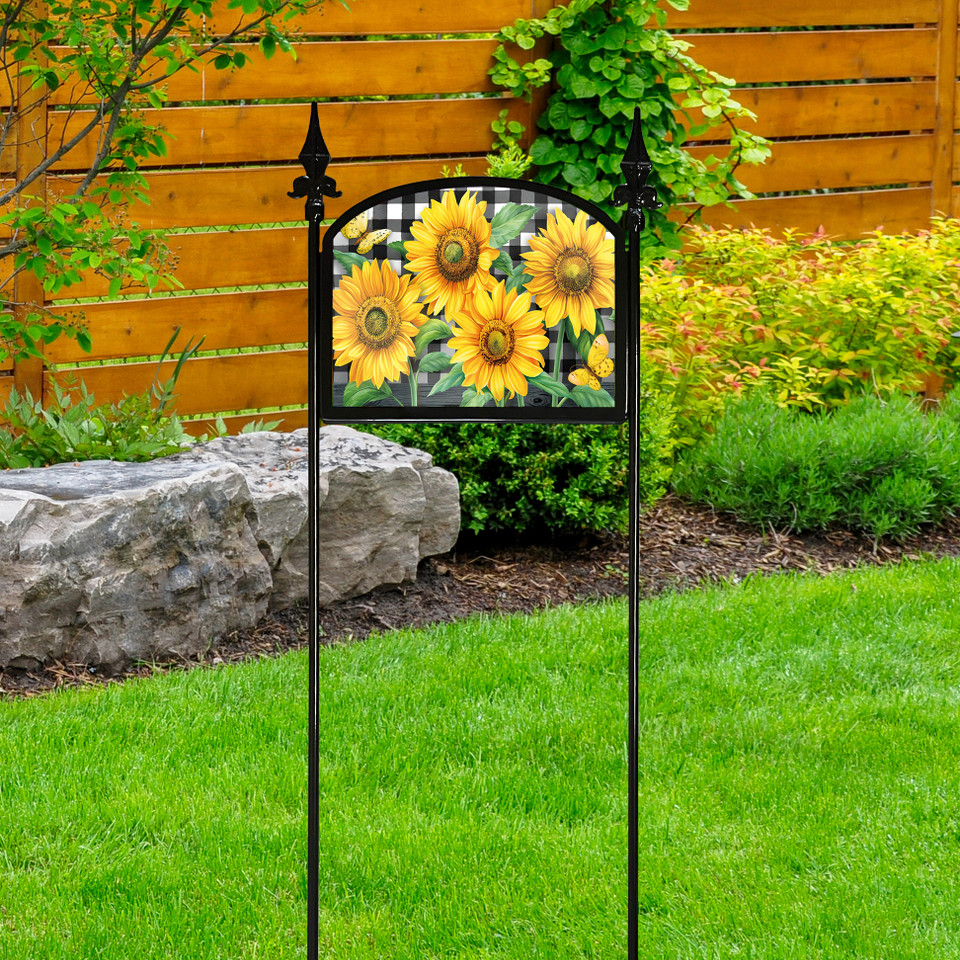 Wrought Iron Art Sign Display Stake - Briarwood Lane