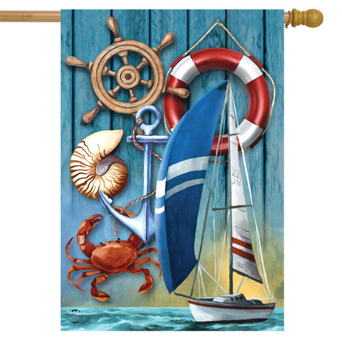Nautical Adventure Summer House Flag - Briarwood Lane
