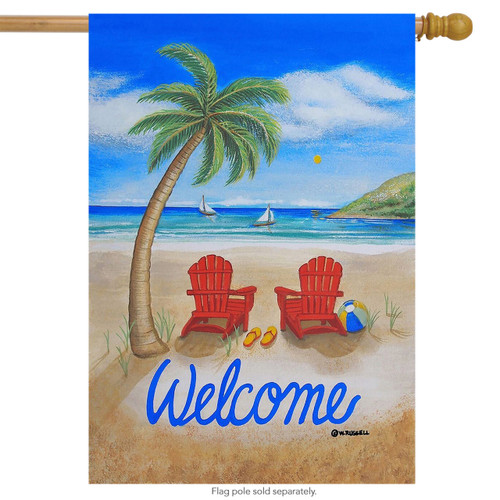 Beach Summer House Flag - Briarwood Lane