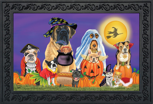 Trick or Treat Dogs Halloween Doormat - Briarwood Lane