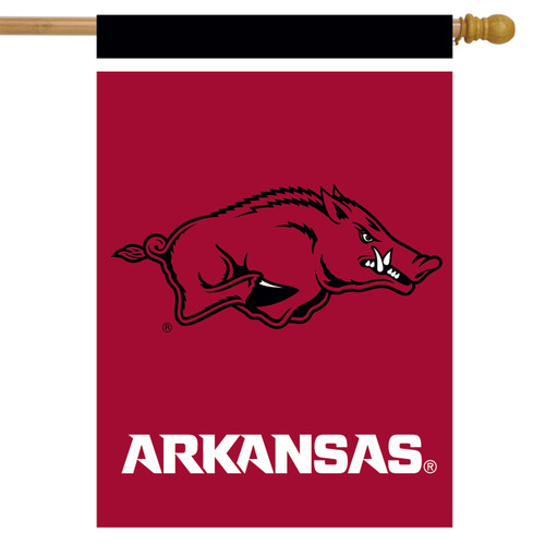 Arkansas Razorbacks NCAA Licensed House Flag - Briarwood Lane