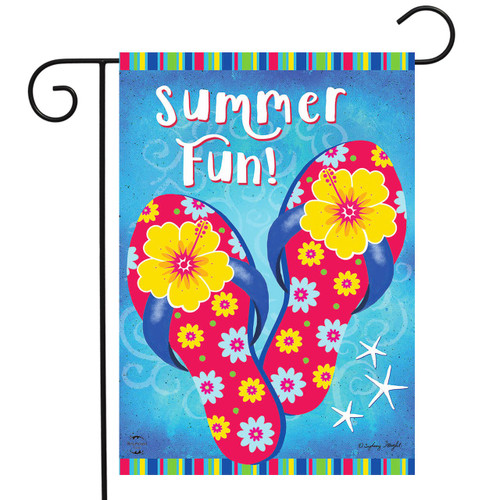 Summer Fun Flip Flops Garden Flag - Briarwood Lane