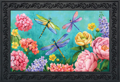 Dragonfly Garden Spring Doormat - Briarwood Lane