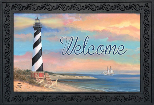 Coastal Lighthouse Summer Doormat - Briarwood Lane