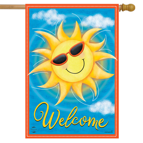 Summer Sunshine House Flag - Briarwood Lane