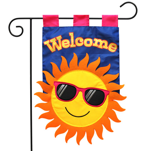 Summer Sun Applique Garden Flag - Briarwood Lane