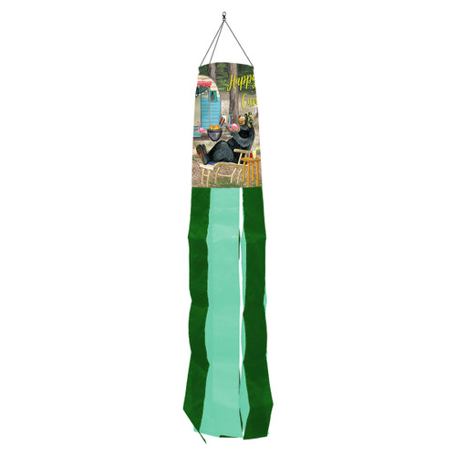 Happy Camper Bear Summer Windsock - Briarwood Lane