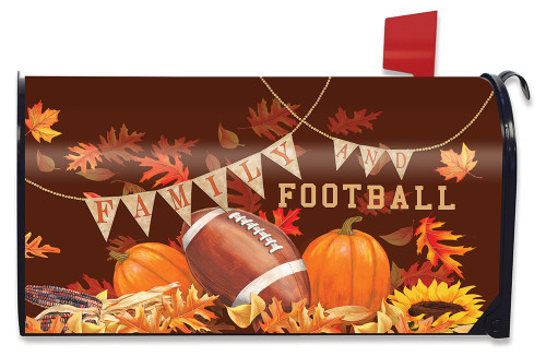 Family & Football Mailbox Cover - Briarwood Lane