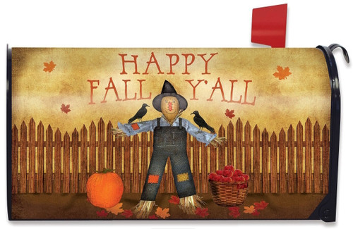 Happy Fall Y'all Scarecrow Mailbox Cover - Briarwood Lane