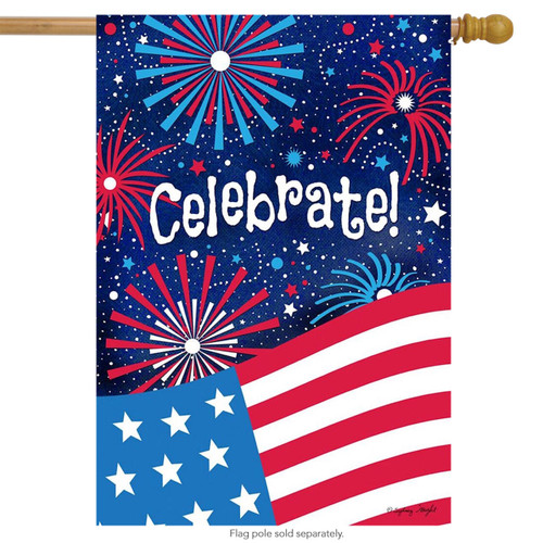 Celebrate Fourth of July House Flag - Briarwood Lane