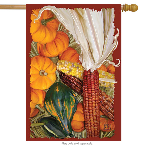 Indian Corn Autumn House Flag - Briarwood Lane