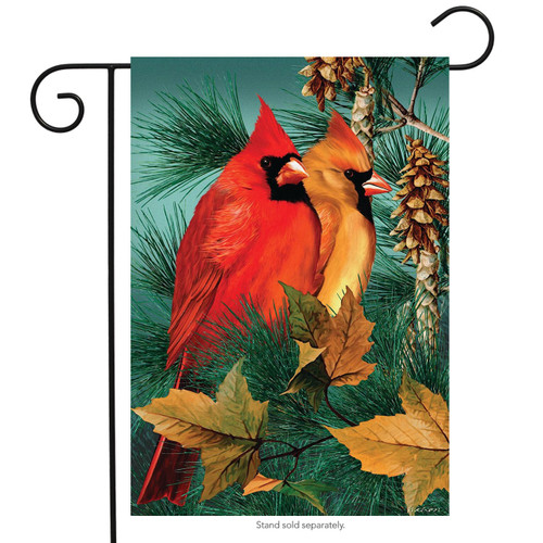 Autumn Splendor Cardinals Garden Flag - Briarwood Lane