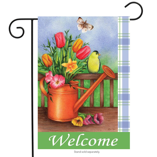Welcome Spring Floral Garden Flag - Briarwood Lane