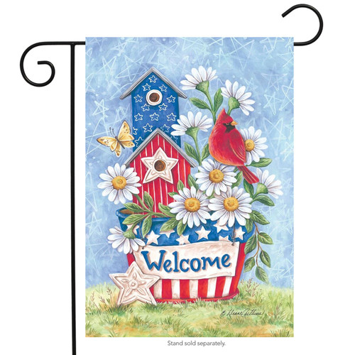 Patriotic Blooms Spring Garden Flag - Briarwood Lane