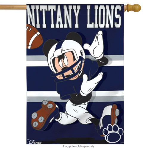 Penn State Nittany Lions NCAA Mickey Mouse House Flag - Briarwood Lane