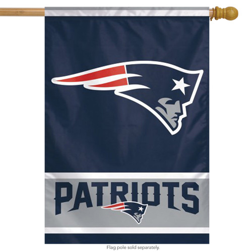 New England Patriots Vertical NFL House Flag - Briarwood Lane