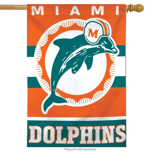 Miami Dolphins Vertical NFL House Flag - Briarwood Lane