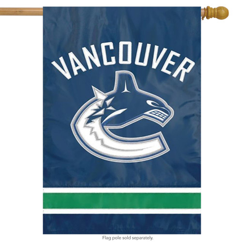 Vancouver Canucks Applique & Embroidered Banner Flag NHL - Briarwood Lane