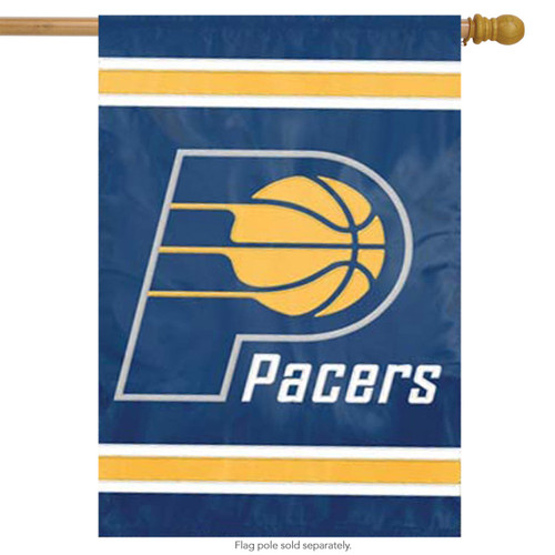 Indiana Pacers Applique House Flag - Briarwood Lane