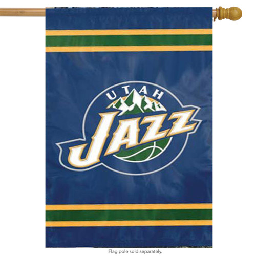 Utah Jazz Applique House Flag - Briarwood Lane
