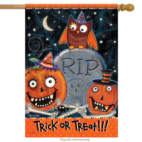 Kooky Spooky Halloween House Flag - Briarwood Lane