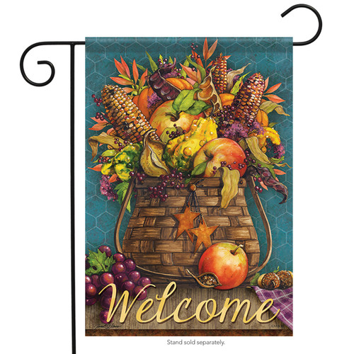 Basket of Bounty Garden Flag - Briarwood Lane