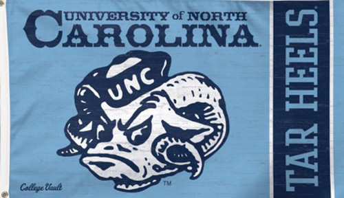 University of North Carolina NCAA Tar Heels Deluxe Grommet Flag ...