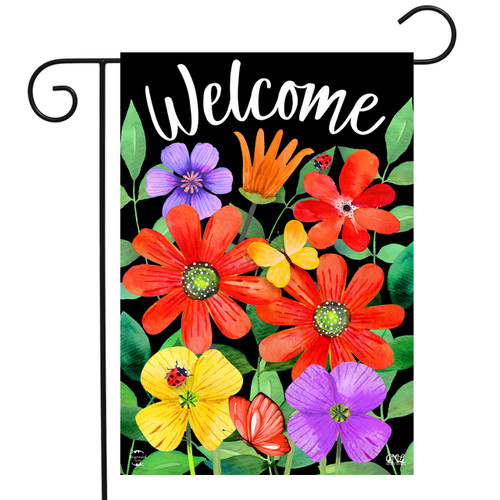 Whimsy Flowers Spring Garden Flag - Briarwood Lane