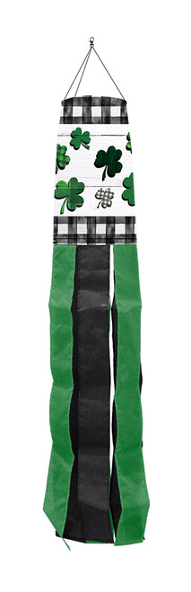 Checkered St. Pat's Shamrocks Windsock - Briarwood Lane