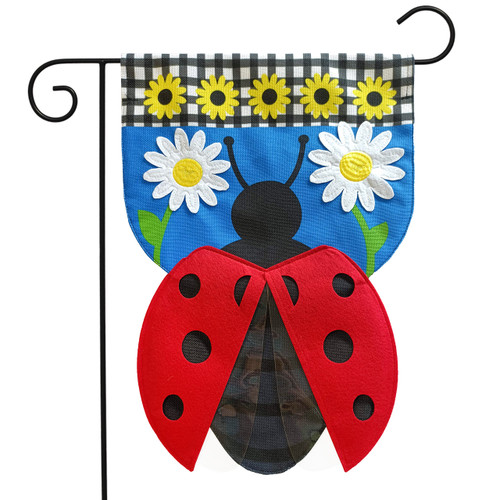 Sculpted Ladybug Spring Burlap Garden - Briarwood Lane