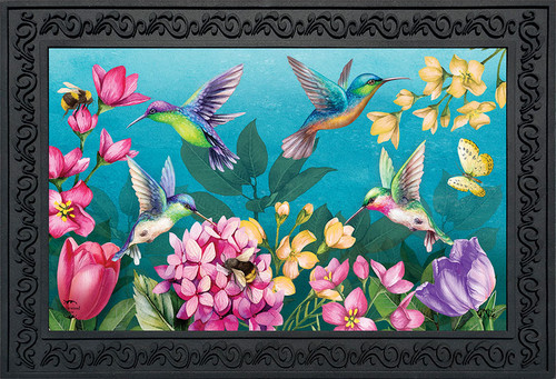 Springtime Hummingbirds Doormat - Briarwood Lane