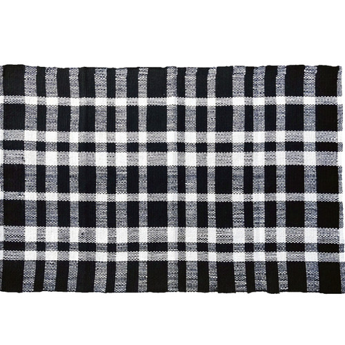 Black and White Plaid Layering Mat - Briarwood Lane