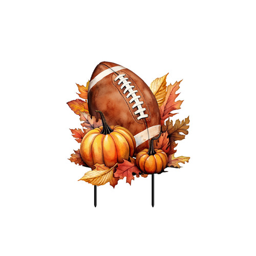 Football and Fall Metal Art - Briarwood Lane