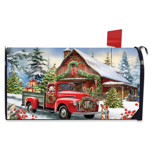 Country Christmas Mailbox Cover - Briarwood Lane
