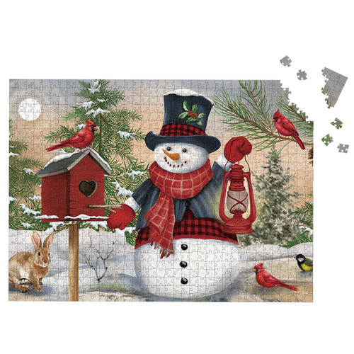 Snowman and Friends 1000 Piece Jigsaw Puzzle - Briarwood Lane