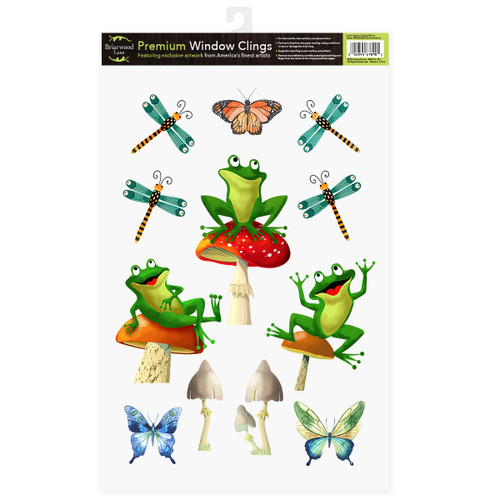 Happy Frogs Window Clings - Briarwood Lane