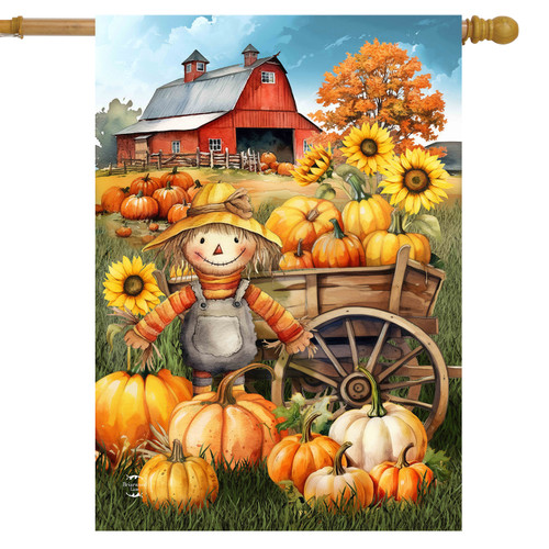 Farm Fresh Fall House Flag - Briarwood Lane