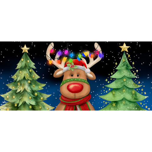 Festive Reindeer Mini Mat - Briarwood Lane